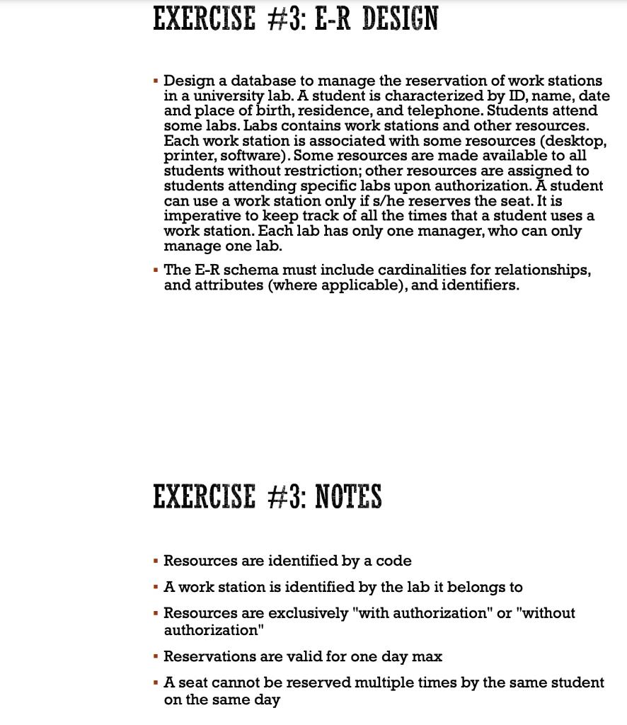 Solved Database SQL. Please do not copy and paste other | Chegg.com