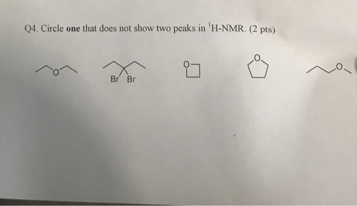 Solved Q4. Circle one that does not show two peaks in | Chegg.com