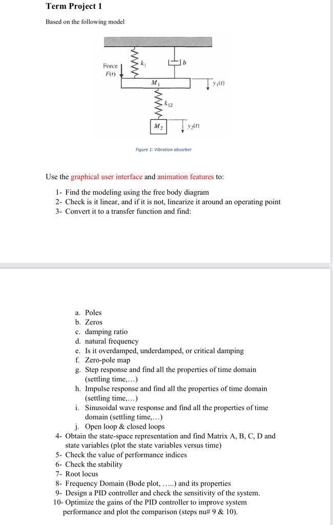 Term Project 1 Based on the following model www Lb | Chegg.com