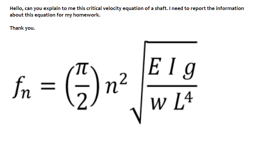 Solved Hello, can you explain to me this critical velocity | Chegg.com