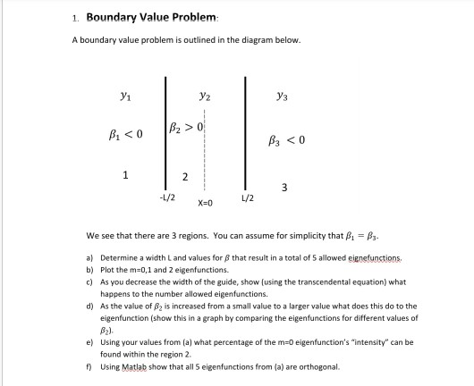 1. Boundary Value Problem: A boundary value problem | Chegg.com