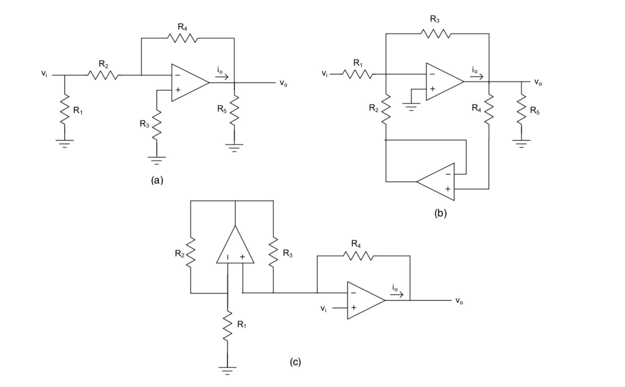 Solved find the voltage gain G=v_out/v_in for each circuit | Chegg.com