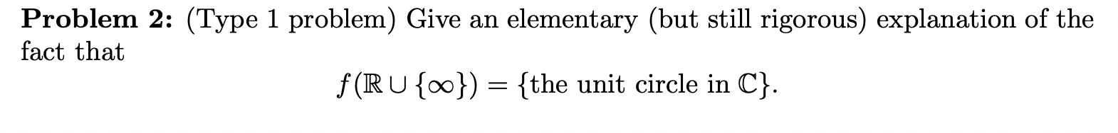 Solved Problem 2: (Type 1 problem) Give an elementary (but | Chegg.com
