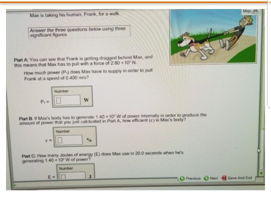 Solved Max is taking his human, Frank, for a walk Answer the | Chegg.com