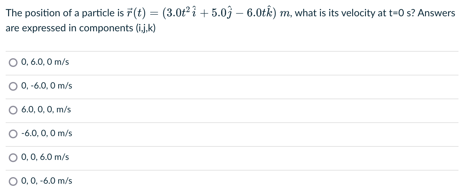 Solved The position of a particle is r(t) = ((3.0t^2)i^ + | Chegg.com