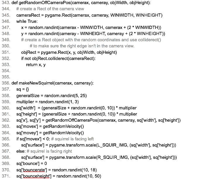 Squirrel Eat Squirrel program INSTRUCTIONS: Place an | Chegg.com