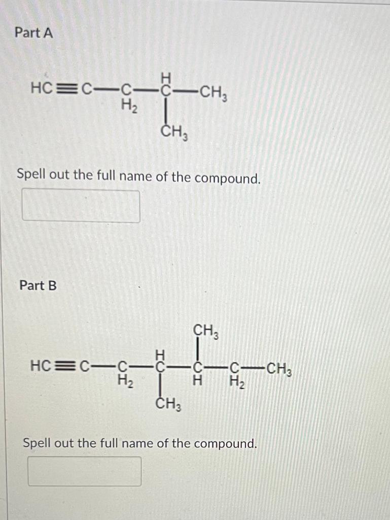 Solved Spell out the full name of the compound. Part B Spell | Chegg.com