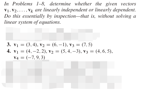 Solved In ﻿Problems 1-8, ﻿determine whether the given | Chegg.com