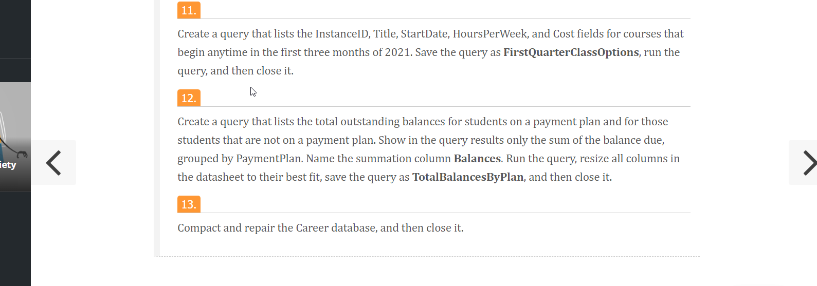 Solved need help building these queries for my database | Chegg.com