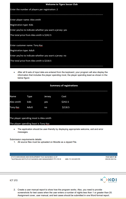 Solved Assessment topic: Create a basic C# console | Chegg.com