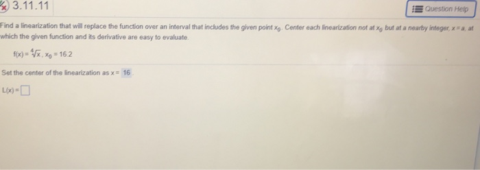 Solved 31111 Find A Linearization That Will Replace The 
