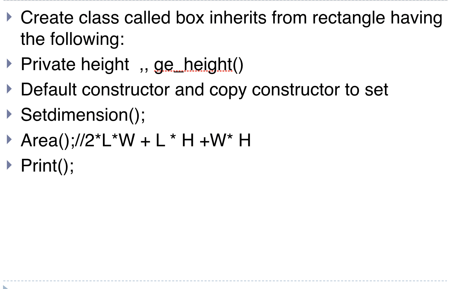 Solved Create Class Called Box Inherits From Rectangle 4258