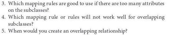 Solved 3. Which mapping rules are good to use if there are | Chegg.com