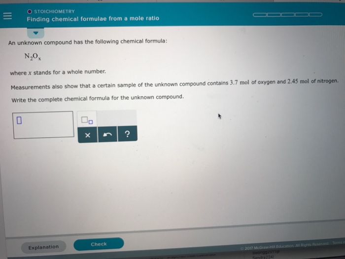 Solved An unknown compound has the following chemical | Chegg.com