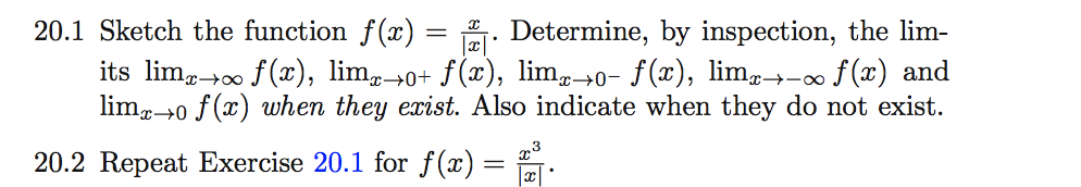 Solved please help me in proving the limit assertions in the | Chegg.com