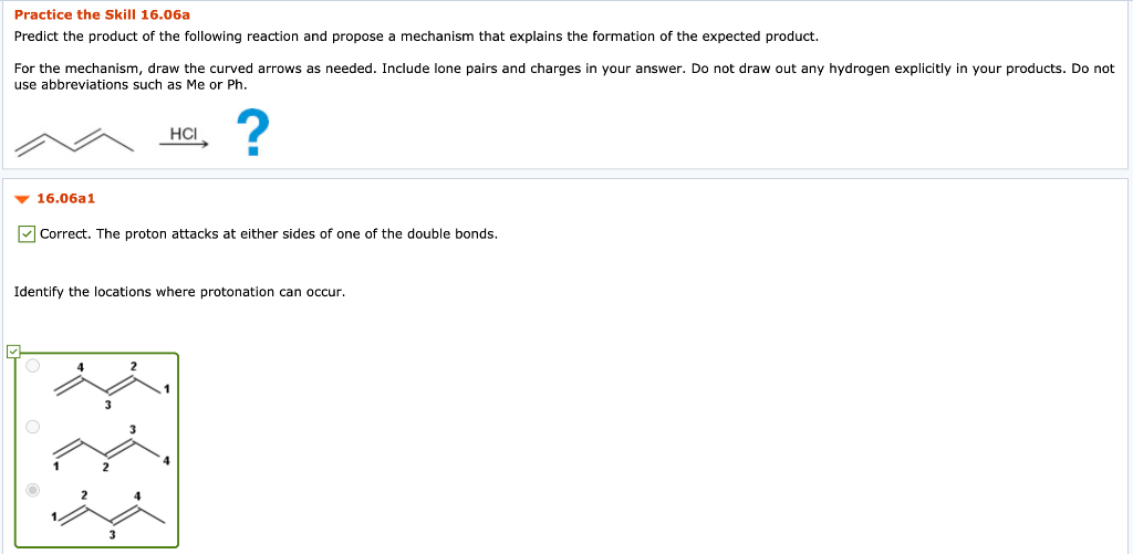 Solved Practice the Skill 16.06a Predict the product of the | Chegg.com
