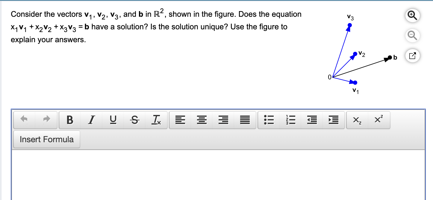 Solved Consider the vectors v1,v2,v3, and b in R2, shown in | Chegg.com