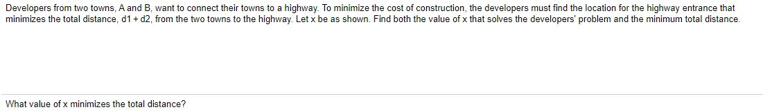 Solved Developers from two towns, A and B, want to connect | Chegg.com