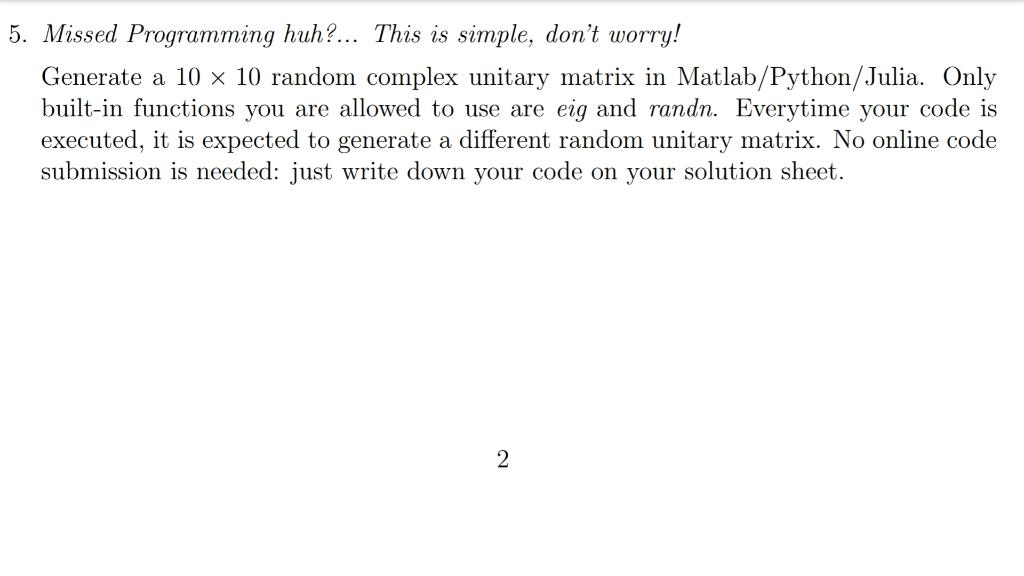 Solved 5. Missed Programming huh?... This is simple, don't | Chegg.com