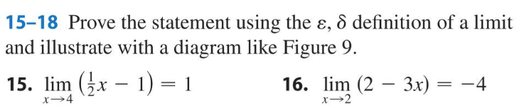 Solved 15-18 Prove the statement using the ε,δ definition of | Chegg.com