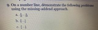 Solved 9. On a number line, demonstrate the following | Chegg.com