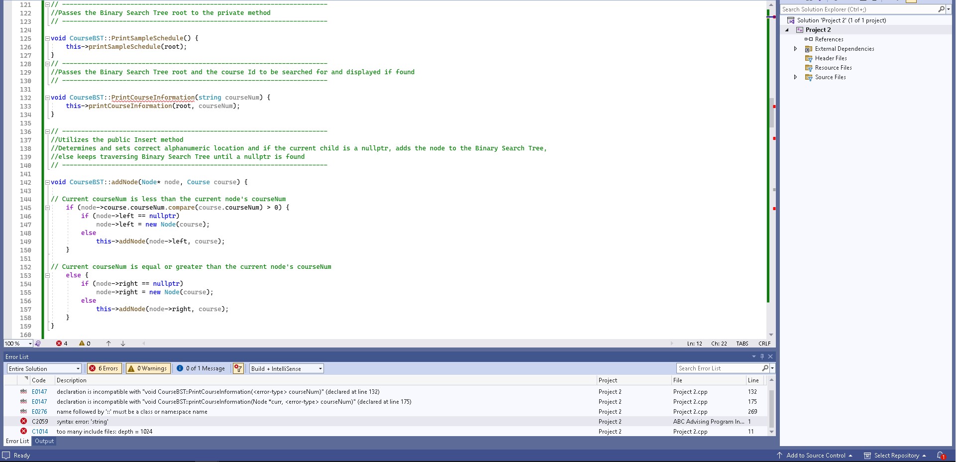 Solved I have 4 errors in this program that is causing it | Chegg.com