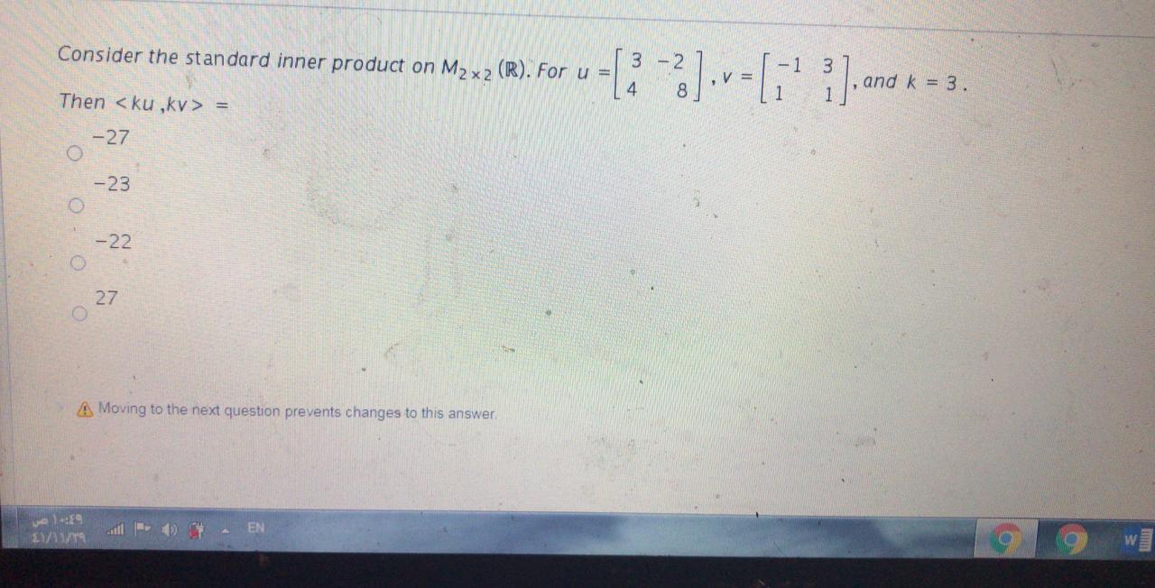 Consider the standard inner product on M2x2 (R). For | Chegg.com