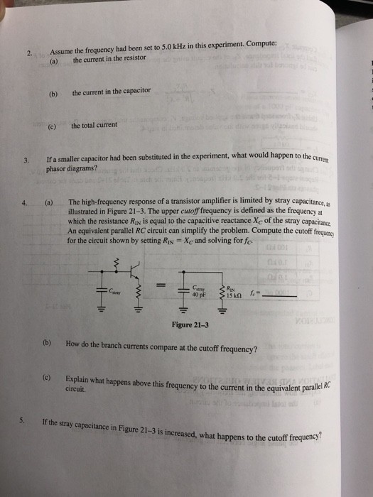 Solved Parallel RC Circuits READING Text, Sections 10-4 | Chegg.com