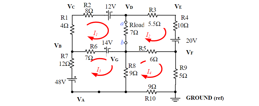 Solved Using mesh analysis, find the power dissipated by | Chegg.com