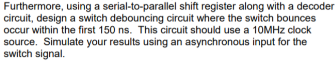 Solved Furthermore, using a serial-to-parallel shift | Chegg.com
