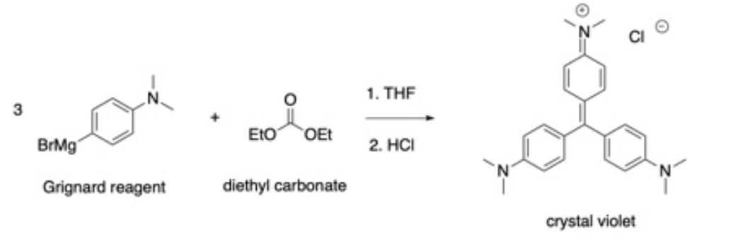 Solved For the synthesis of crystal violet, shown below, if | Chegg.com