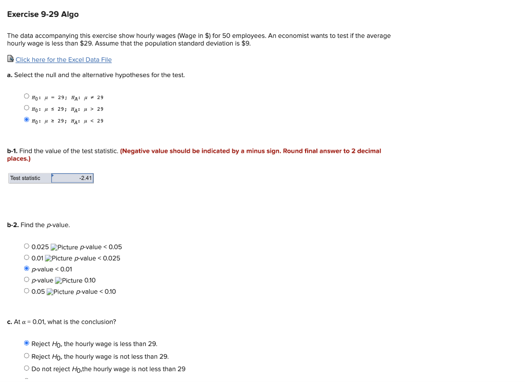 Exercise 9-29 Algo The data accompanying this | Chegg.com