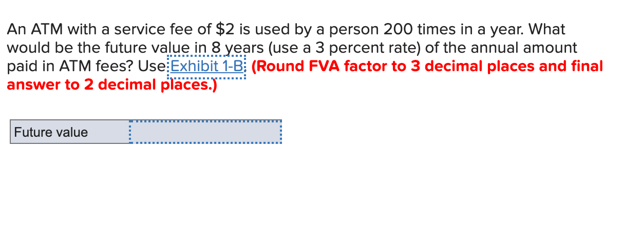Solved An ATM with a service fee of $2 is used by a person | Chegg.com