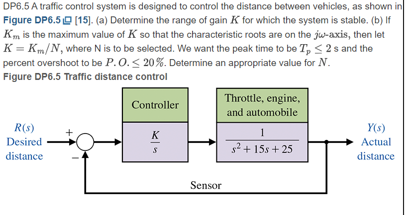 Solved DP6.5 A traffic control system is designed to control | Chegg.com