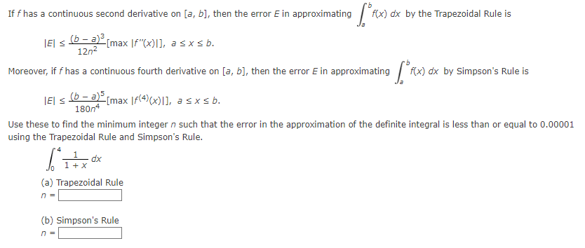 Solved If f has a continuous second derivative on [a,b], | Chegg.com