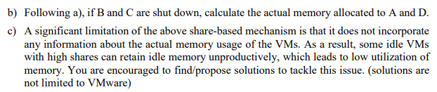 Solved Question 2 (25 marks) Memory allocation plays an | Chegg.com