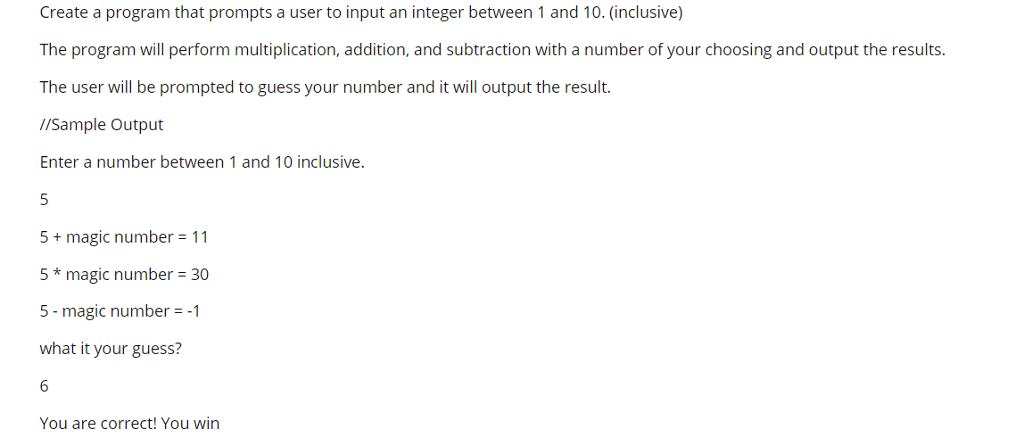 Solved Create A Program That Prompts A User To Input An 7535