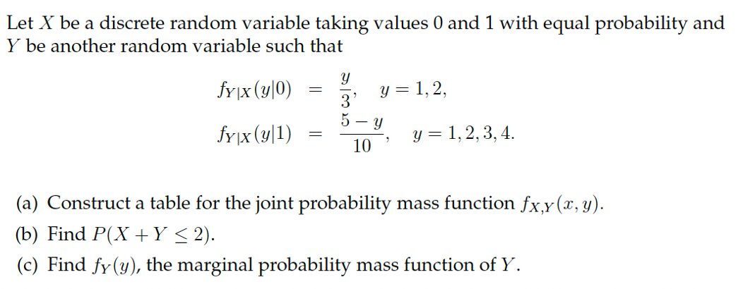 Solved Let X be a discrete random variable taking values 0 | Chegg.com