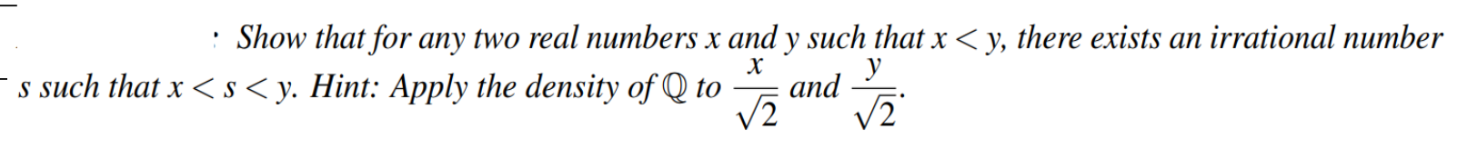 Solved : Show that for any two real numbers x and y such | Chegg.com