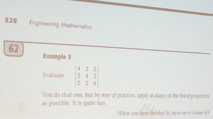 Solved 528 Engineering Mathematics Example 3 Evaluate 24 You | Chegg.com