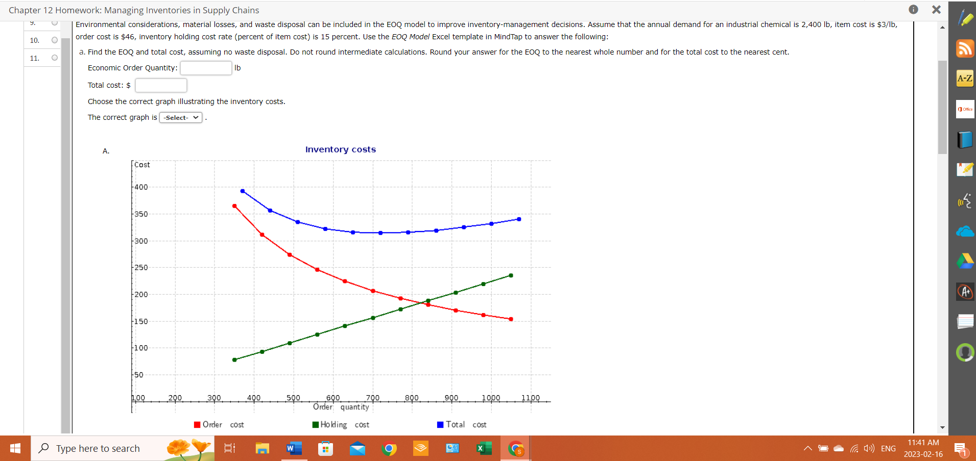 Solved Homework: Managing Inventories in Supply Chains order | Chegg.com