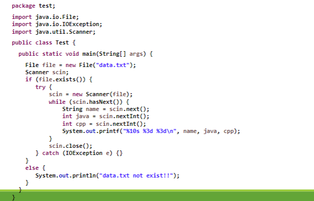 Solved Read data from file. Program data.txt Alice 80 90 | Chegg.com
