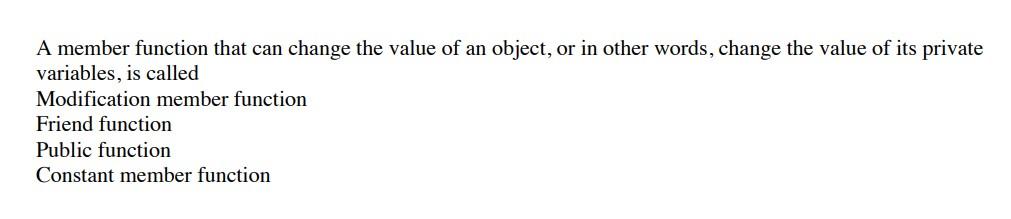 Solved What type of parameter should be used when the | Chegg.com