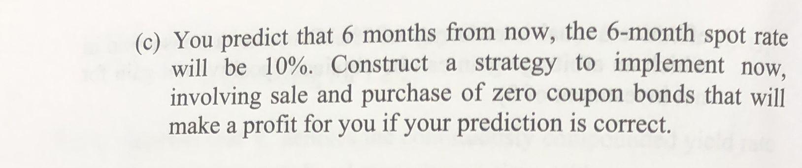 Solved 4 The current term structure has the following | Chegg.com