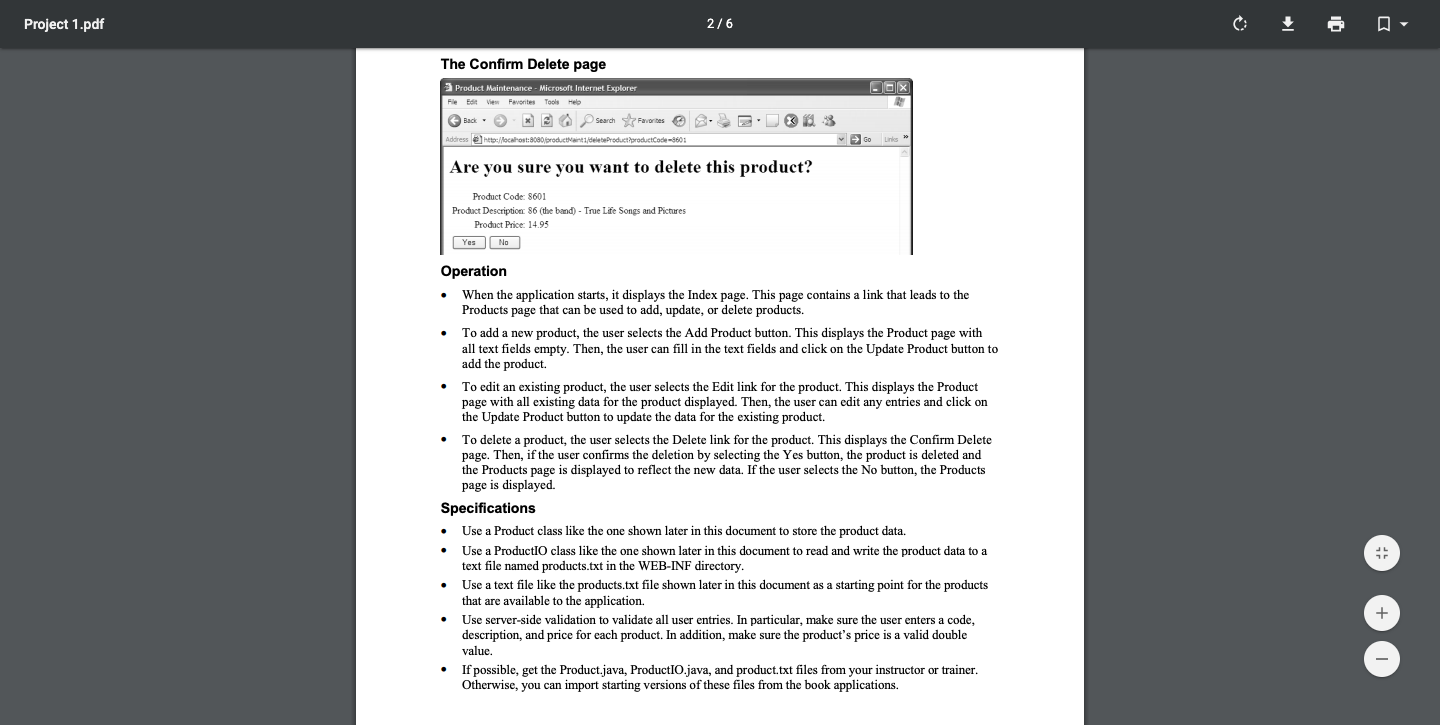 [Murach Servlet s and JSP] Project 1: | Chegg.com