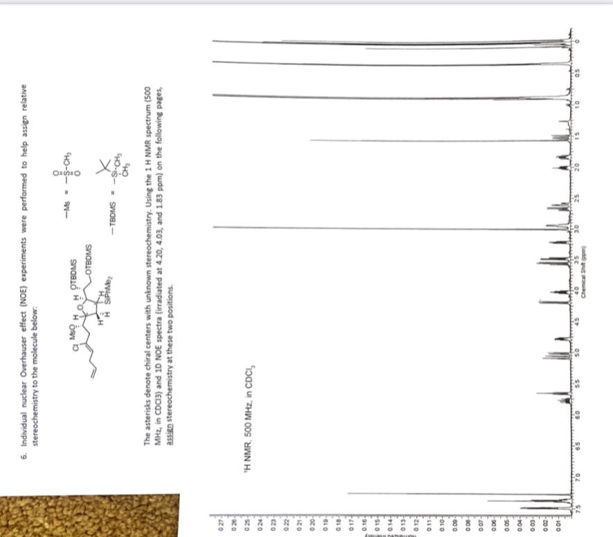 Solved 6. Individual nuclear Overhauser effect (NOE) | Chegg.com