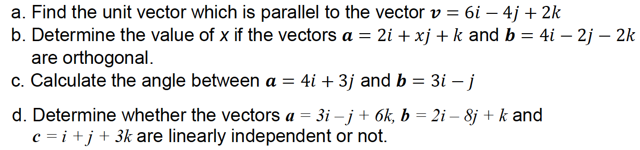 Solved - = a. Find the unit vector which is parallel to the | Chegg.com