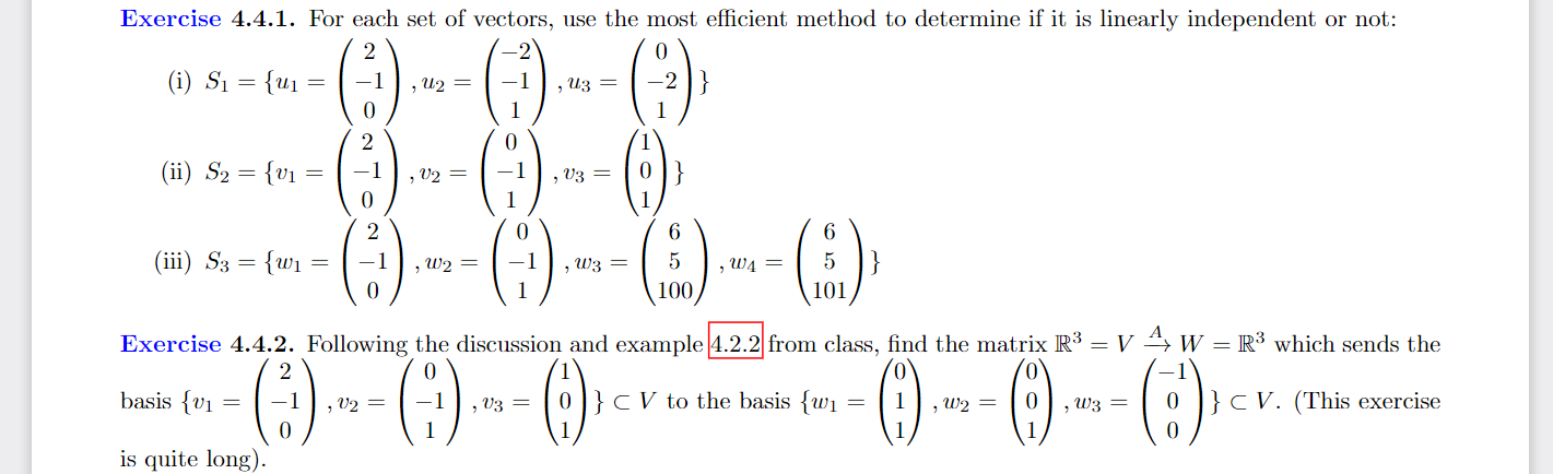 Solved (i) S1=⎩⎨⎧u1=⎝⎛2−10⎠⎞,u2=⎝⎛−2−11⎠⎞,u3=⎝⎛0−21⎠⎞⎭⎬⎫ | Chegg.com