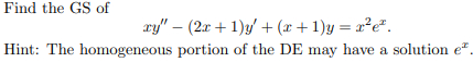 Solved Find the general solution using order reduction | Chegg.com