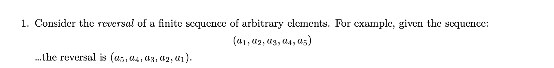 1. Give pseudocode for a recursive algorithm that | Chegg.com